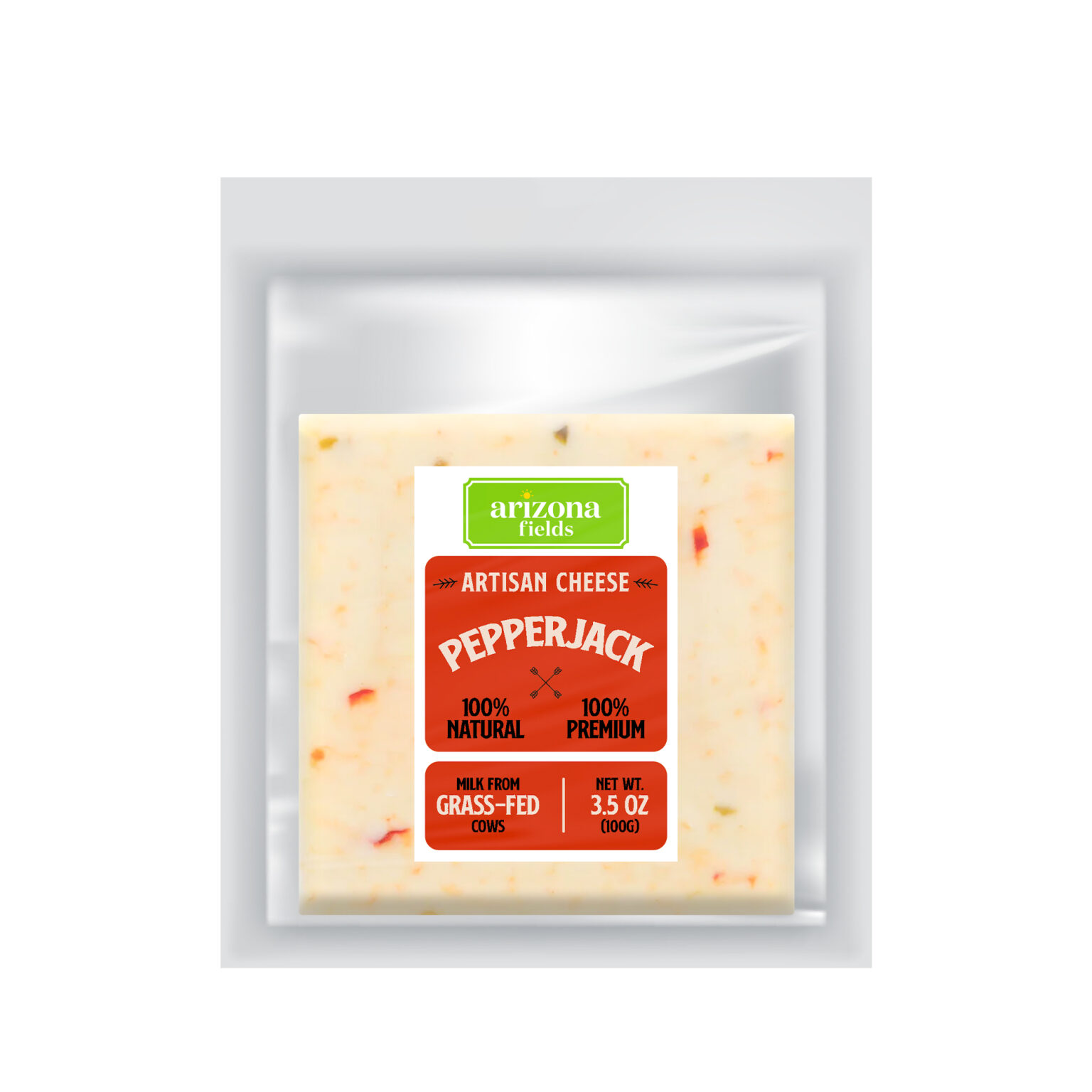Pepperjack Cheese 100g – Arizona Fields